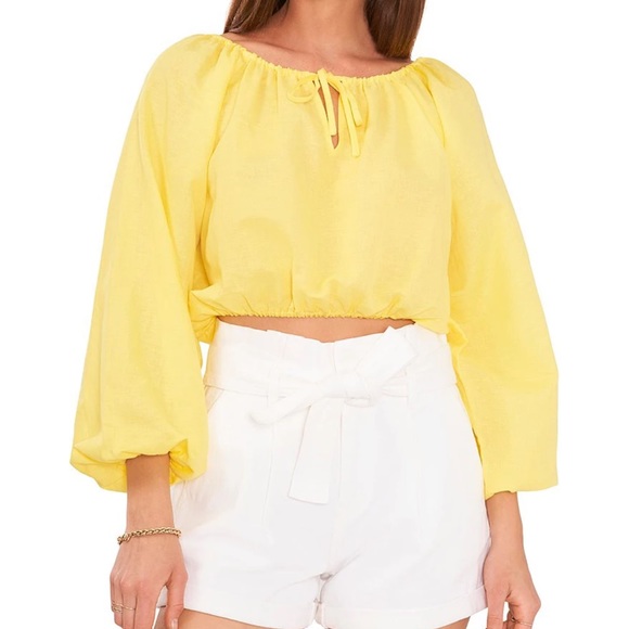 Chelsea & Violet | Tops | Chelsea Violet Buttercup Yellow Crop Top ...
